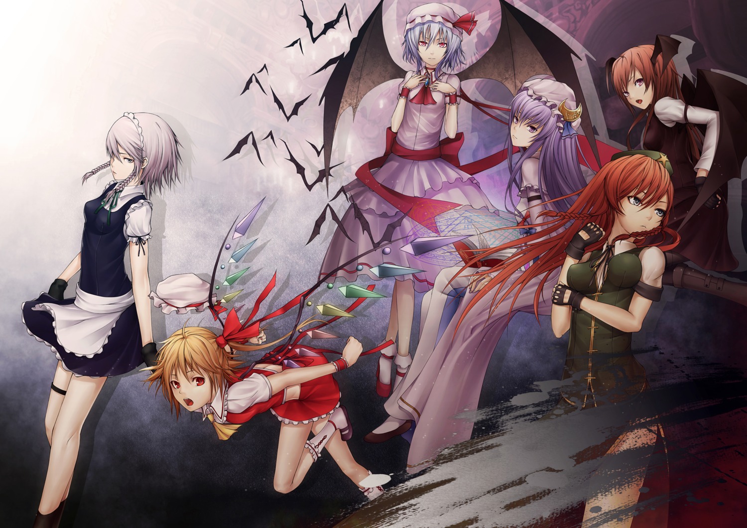 kyoeiki touhou flandre scarlet hong meiling izayoi sakuya koakuma patchouli knowledge remilia ...